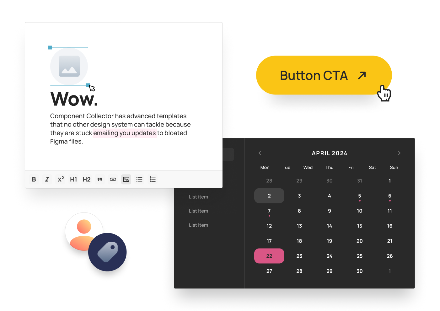 Figma Component Collector | Get high quality Figma Components in one click | UI/X, Buttons ...